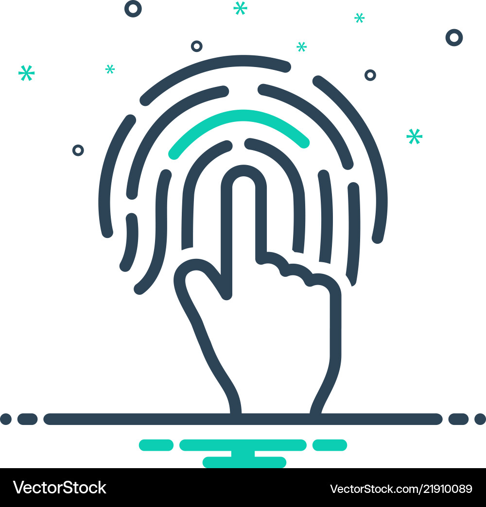 Finger print Royalty Free Vector Image - VectorStock