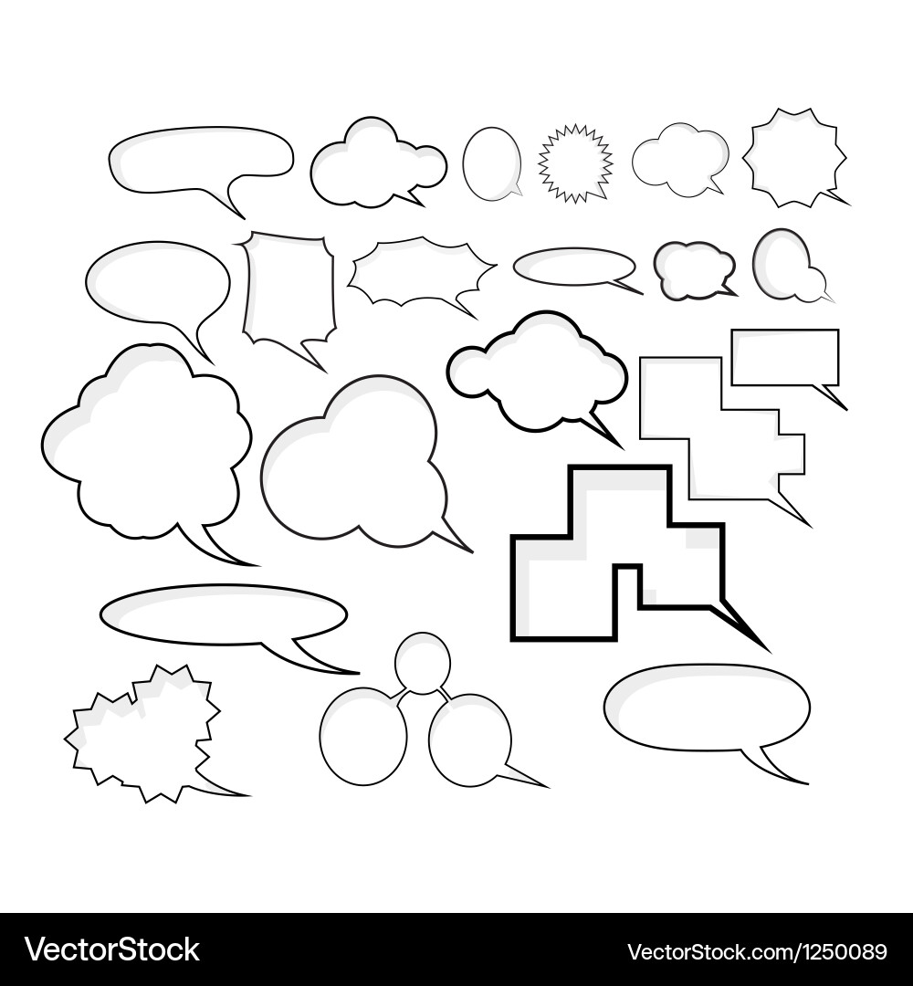 Japanese manga speech box Royalty Free Vector Image