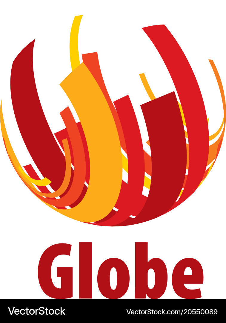 Logo globe Royalty Free Vector Image - VectorStock