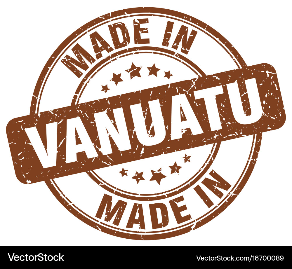 Made in vanuatu Royalty Free Vector Image - VectorStock