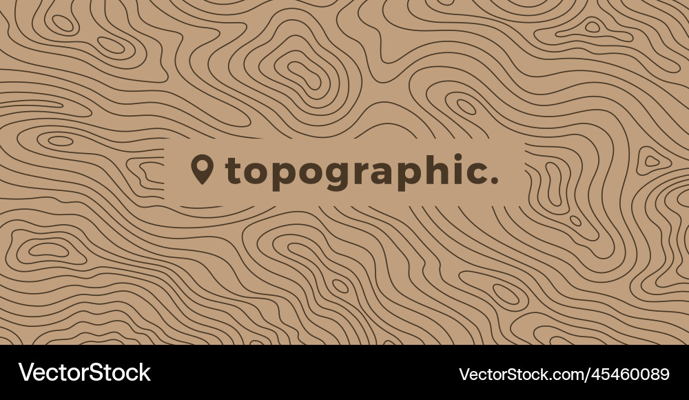 Outdoor pattern of topographic line map Royalty Free Vector