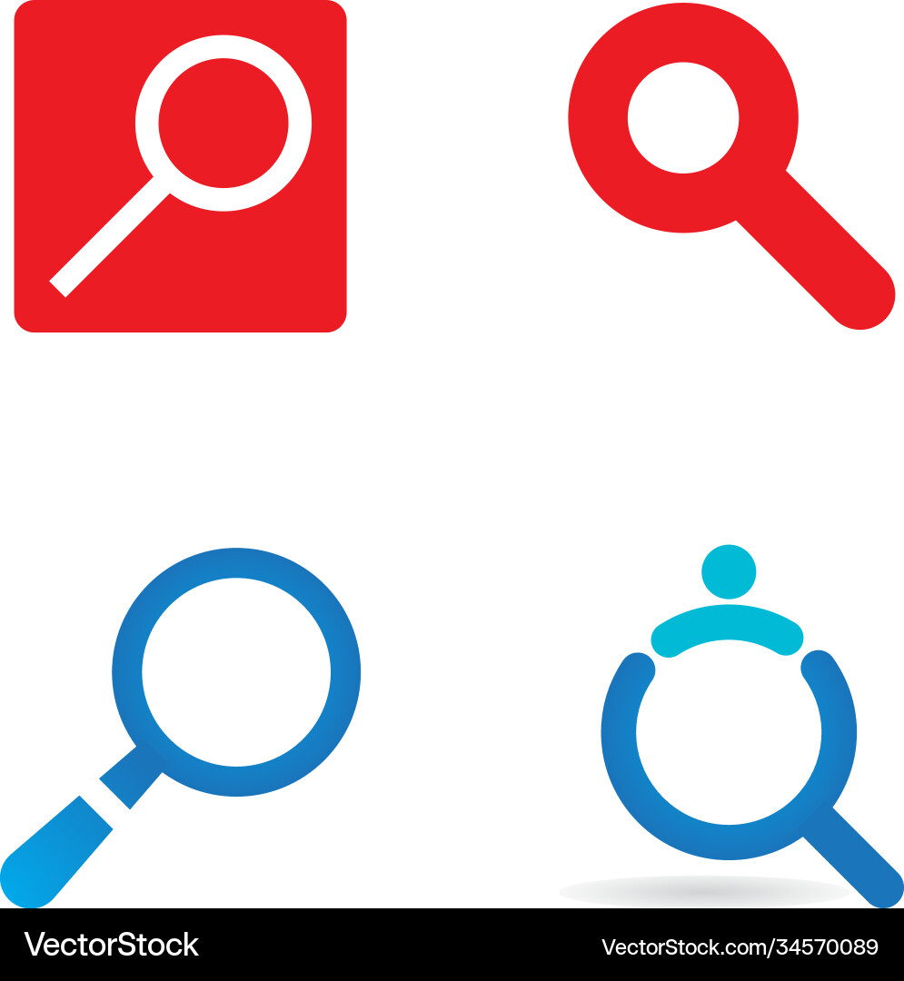 Search logo Royalty Free Vector Image - VectorStock