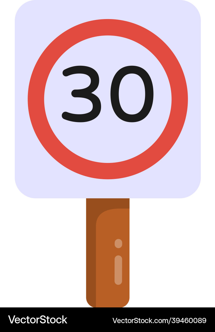 Speed signage board Royalty Free Vector Image - VectorStock