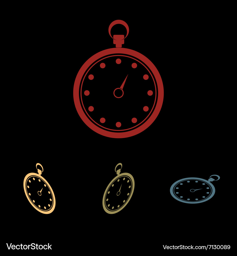 Stopwatch icon set Royalty Free Vector Image - VectorStock