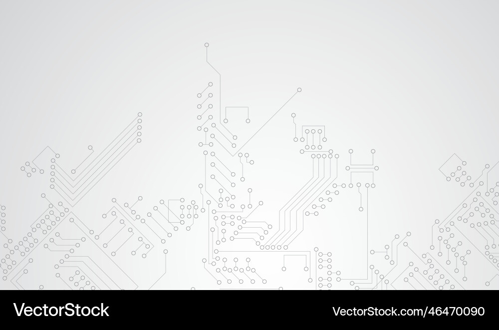Abstract structure circuit computer cube Vector Image