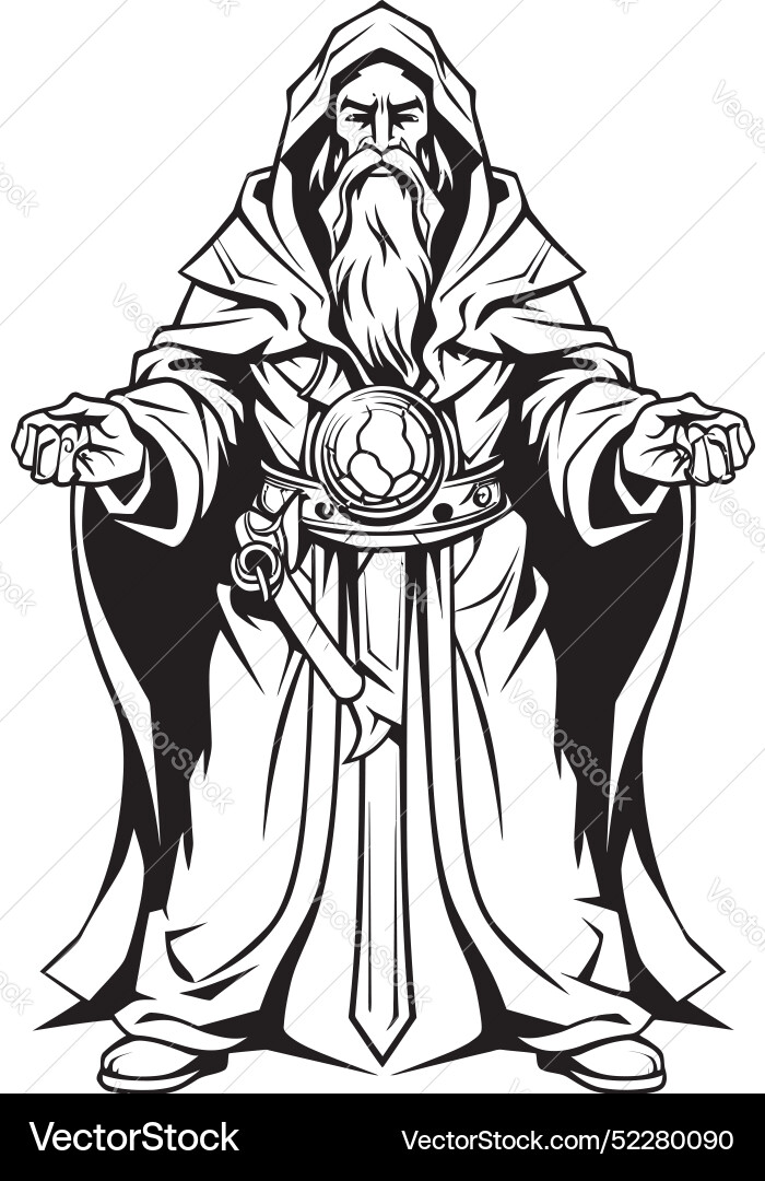 Avarice conjurations design of mercenary Vector Image