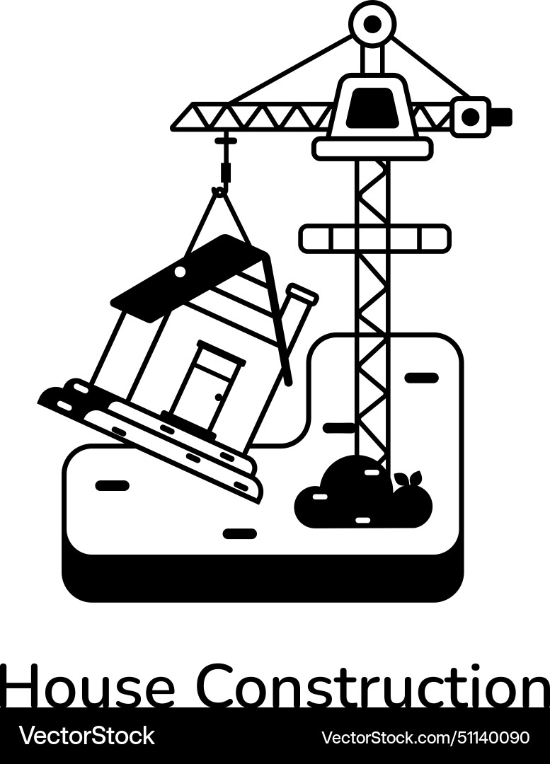 House construction Royalty Free Vector Image - VectorStock