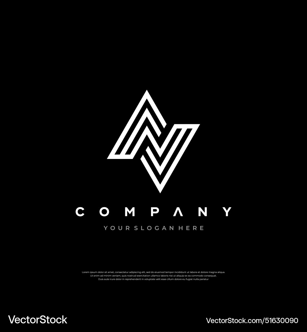 Letter av monogram elegance Royalty Free Vector Image