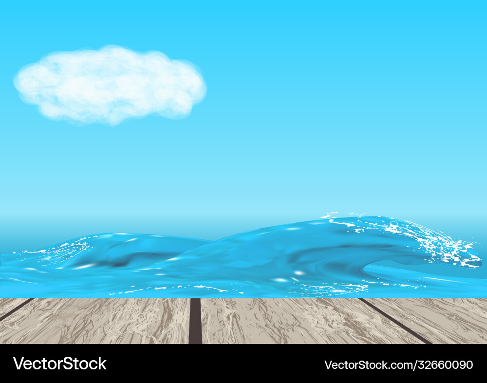 Sea background Royalty Free Vector Image - VectorStock