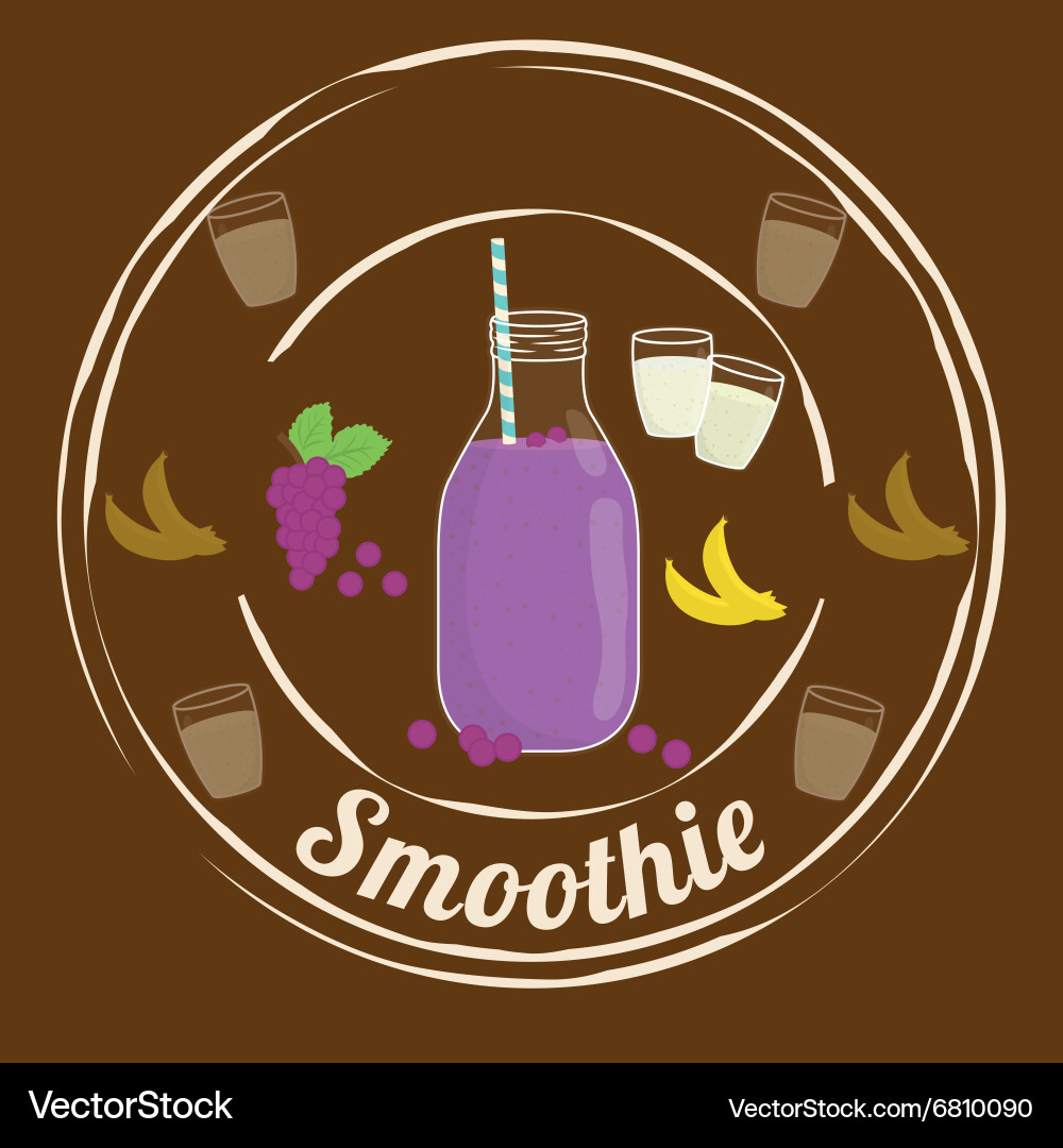 Smoothie icons design Royalty Free Vector Image