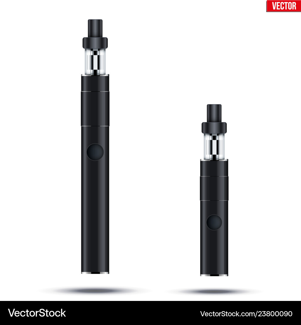 Vaping pen device kit and mod Royalty Free Vector Image