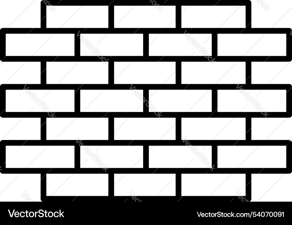 Brick wall Royalty Free Vector Image - VectorStock
