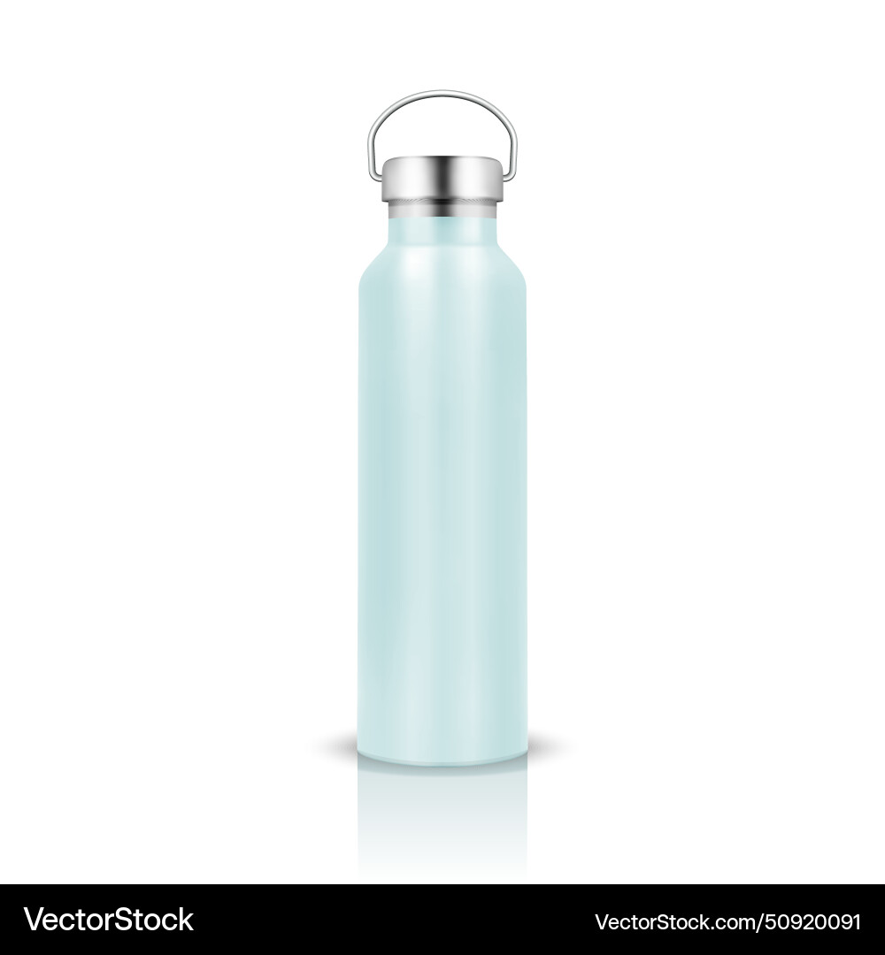 Realistic 3d blue color metal or plastic Vector Image