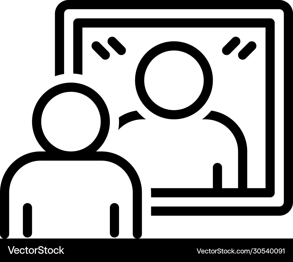 Reflection Royalty Free Vector Image - VectorStock