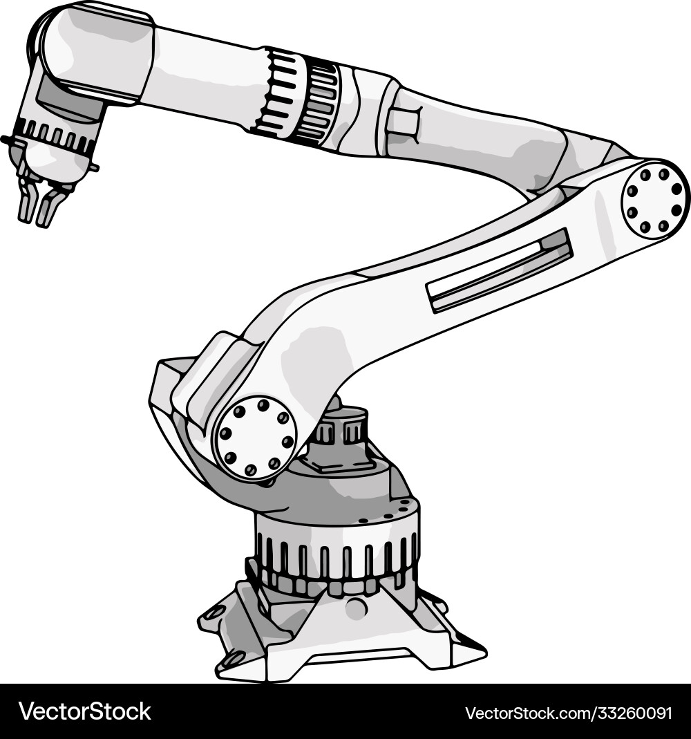 Robotic arm electronic Royalty Free Vector Image