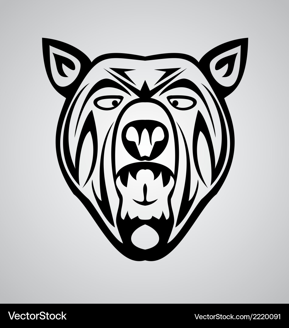 Tribal bear Royalty Free Vector Image - VectorStock