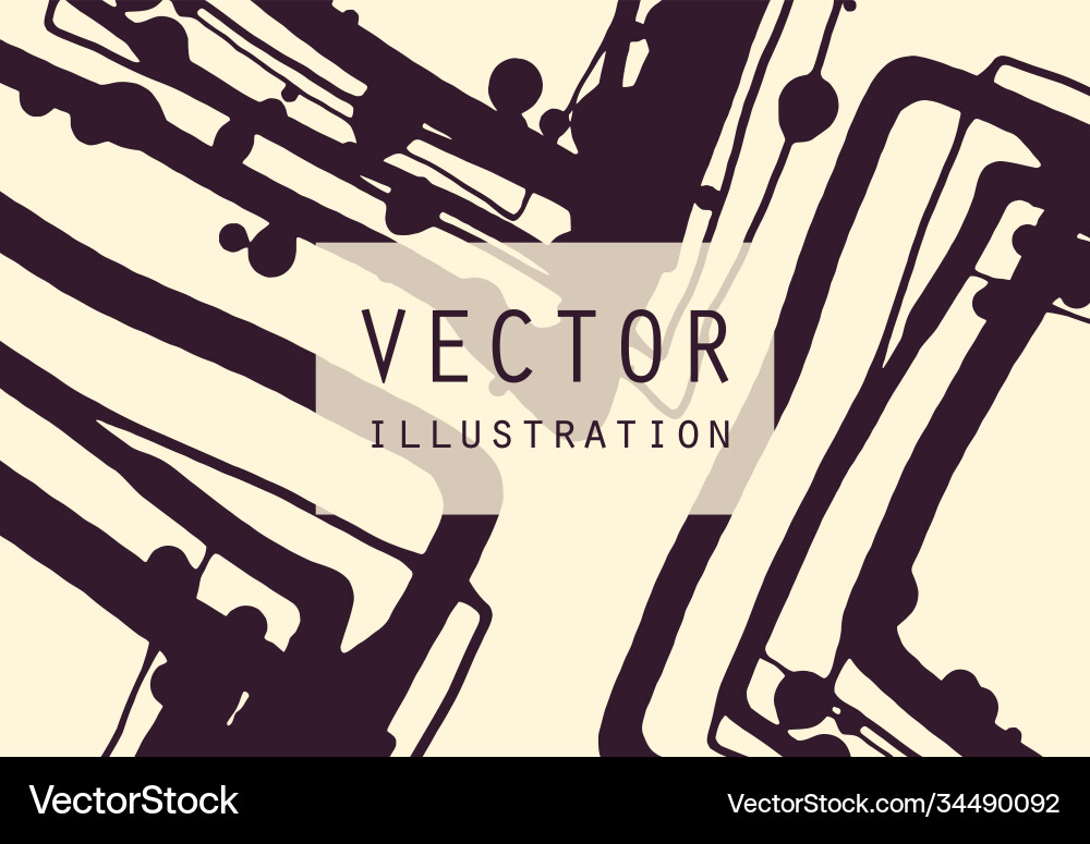 Artistic creative universal cards hand drawn Vector Image