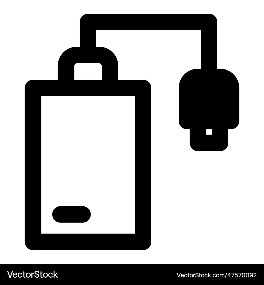 External hard drive to expand storage capacity Vector Image