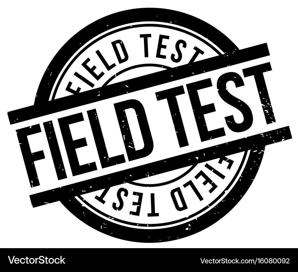 Field test rubber stamp Royalty Free Vector Image