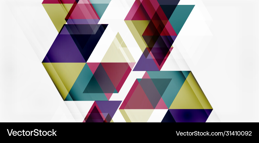 Geometric abstract background mosaic triangle Vector Image