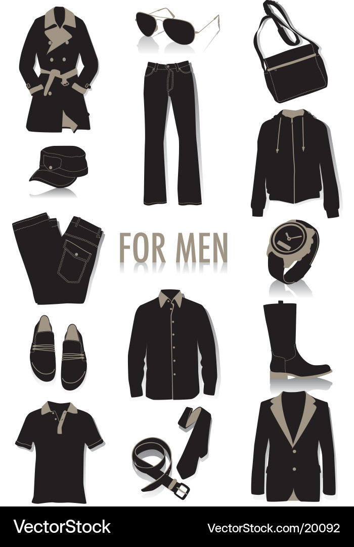 Mens fashion Royalty Free Vector Image - VectorStock