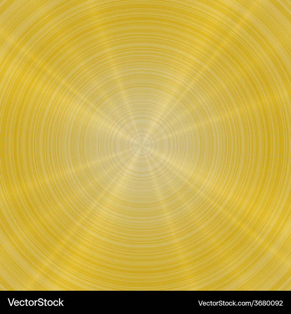 Rounded brushed gold Royalty Free Vector Image
