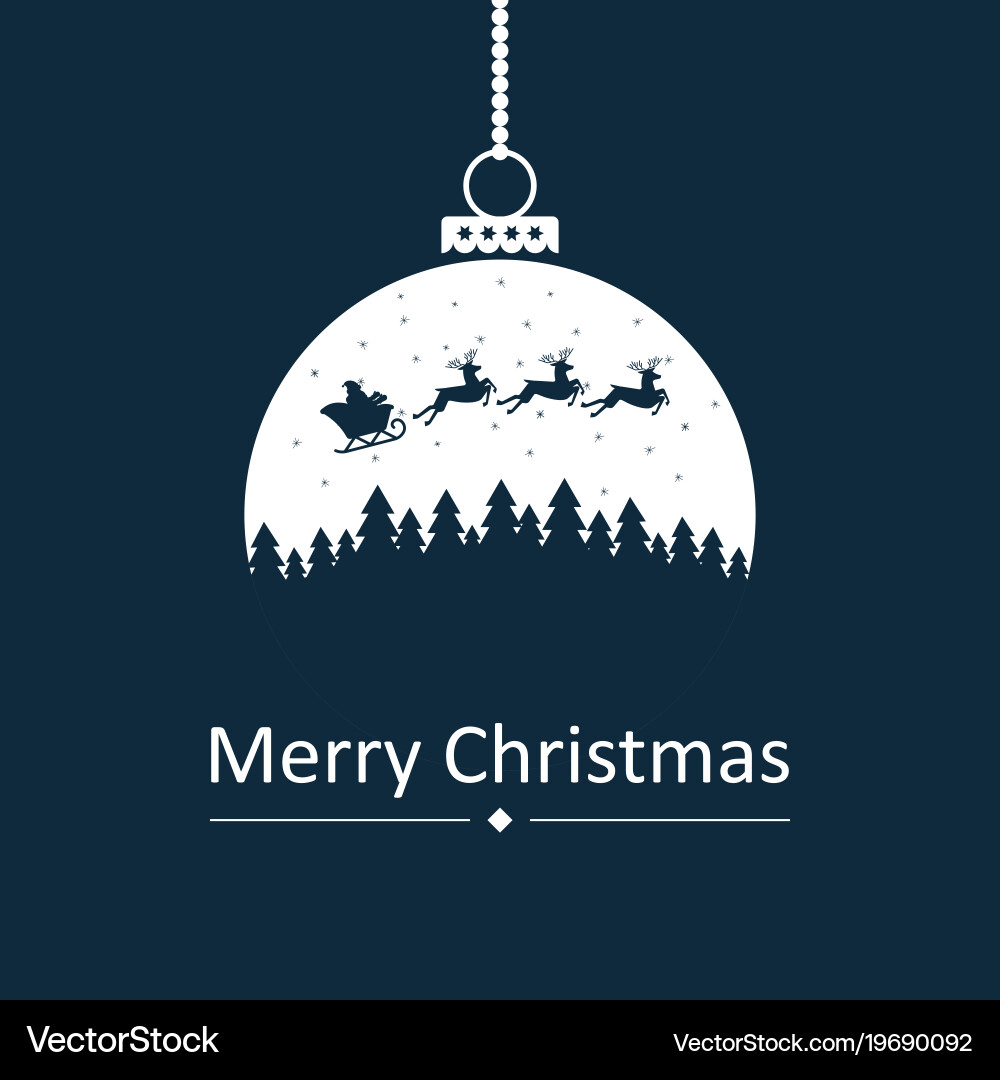 Santa's Sleigh Ride Royalty Free Vector Image - VectorStock