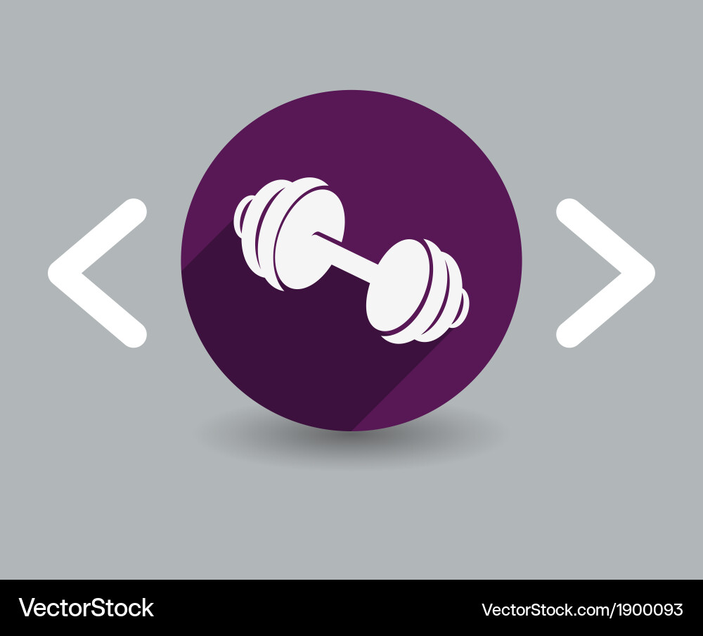 Dumbbell icon Royalty Free Vector Image - VectorStock