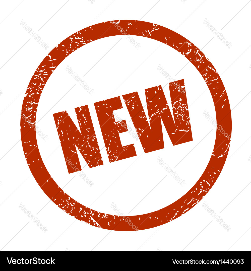 New rubber stamp Royalty Free Vector Image - VectorStock