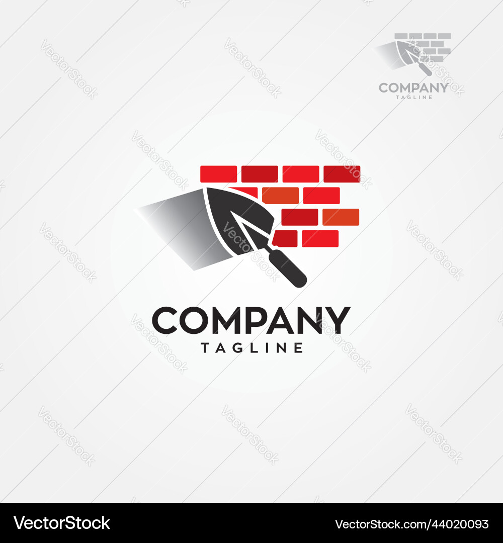 Plastering logo Royalty Free Vector Image - VectorStock