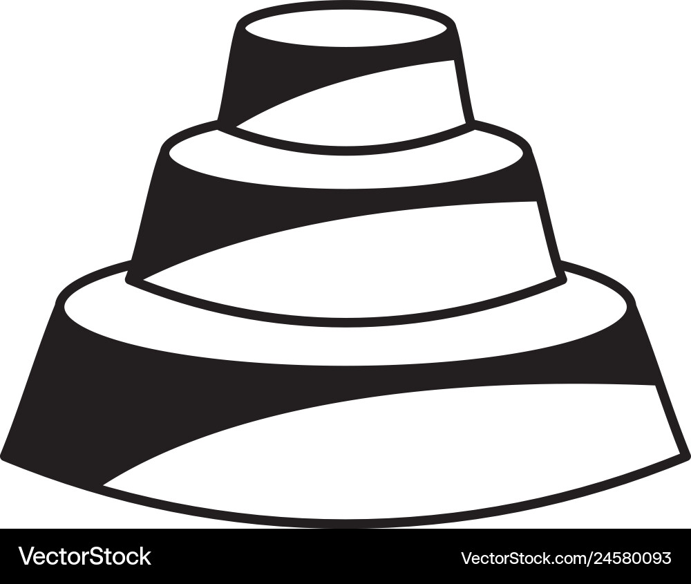 Pyramid emblem infographic icon Royalty Free Vector Image