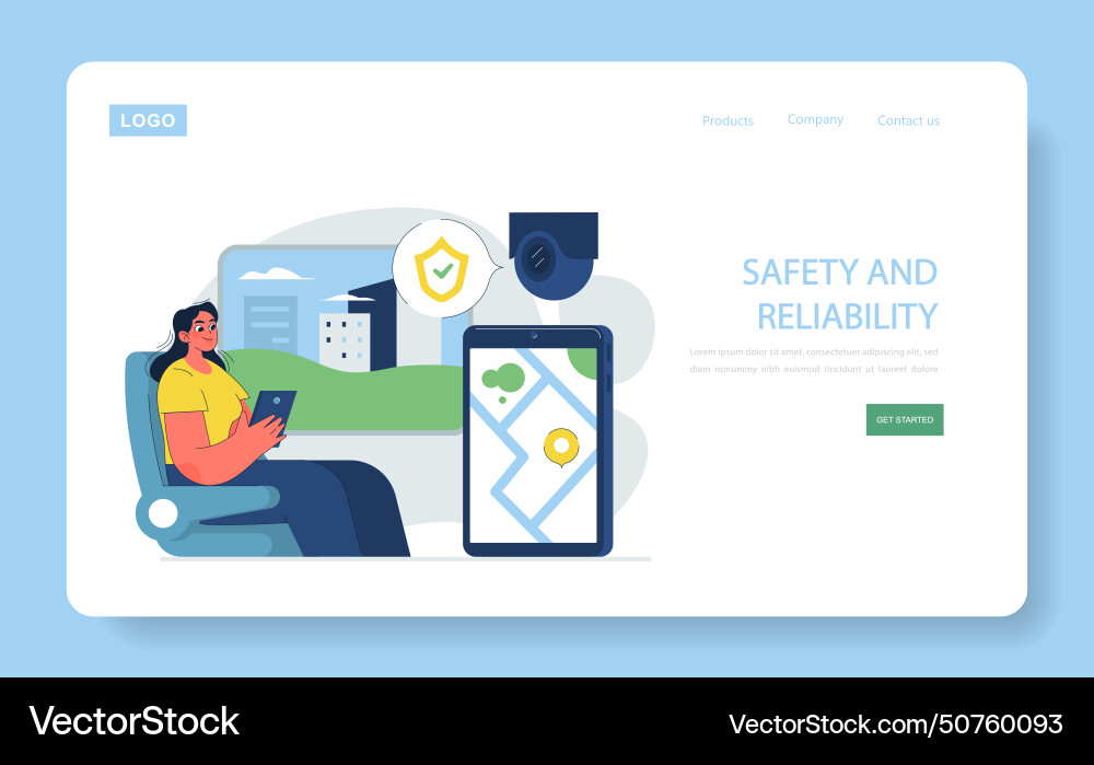 Safety and reliability concept Royalty Free Vector Image