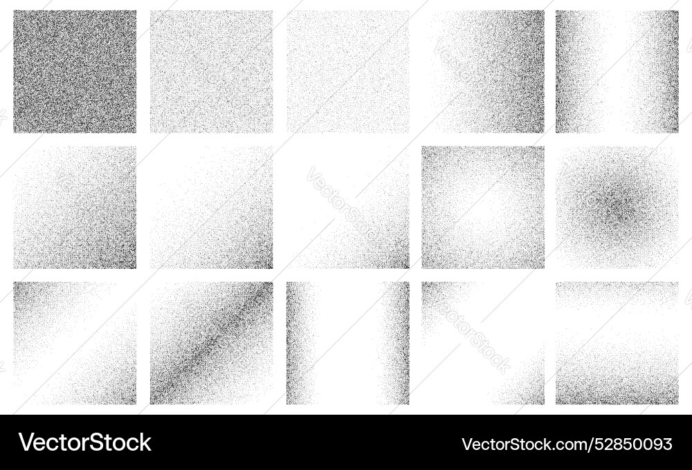 Square gradient noise grain texture Royalty Free Vector