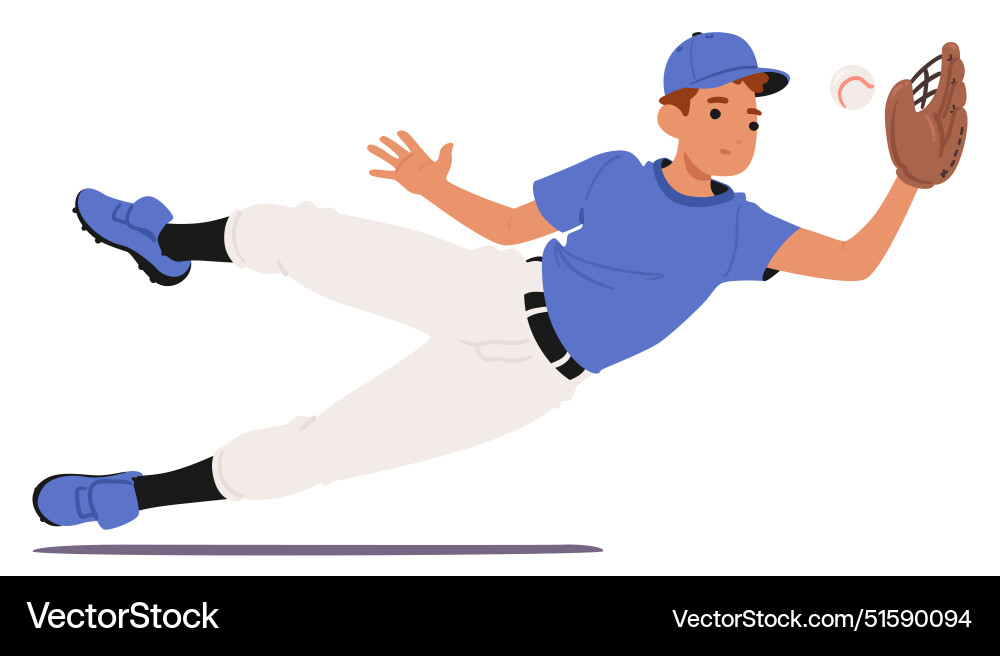 A baseball player in action Royalty Free Vector Image