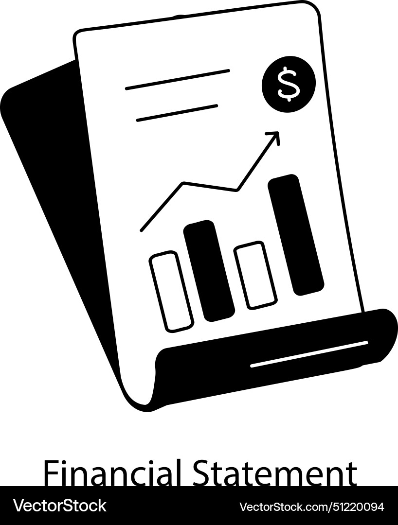 Financial statement Royalty Free Vector Image - VectorStock