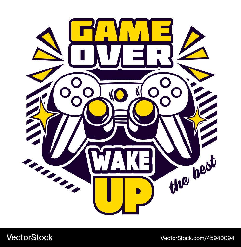 Game over banner Royalty Free Vector Image - VectorStock