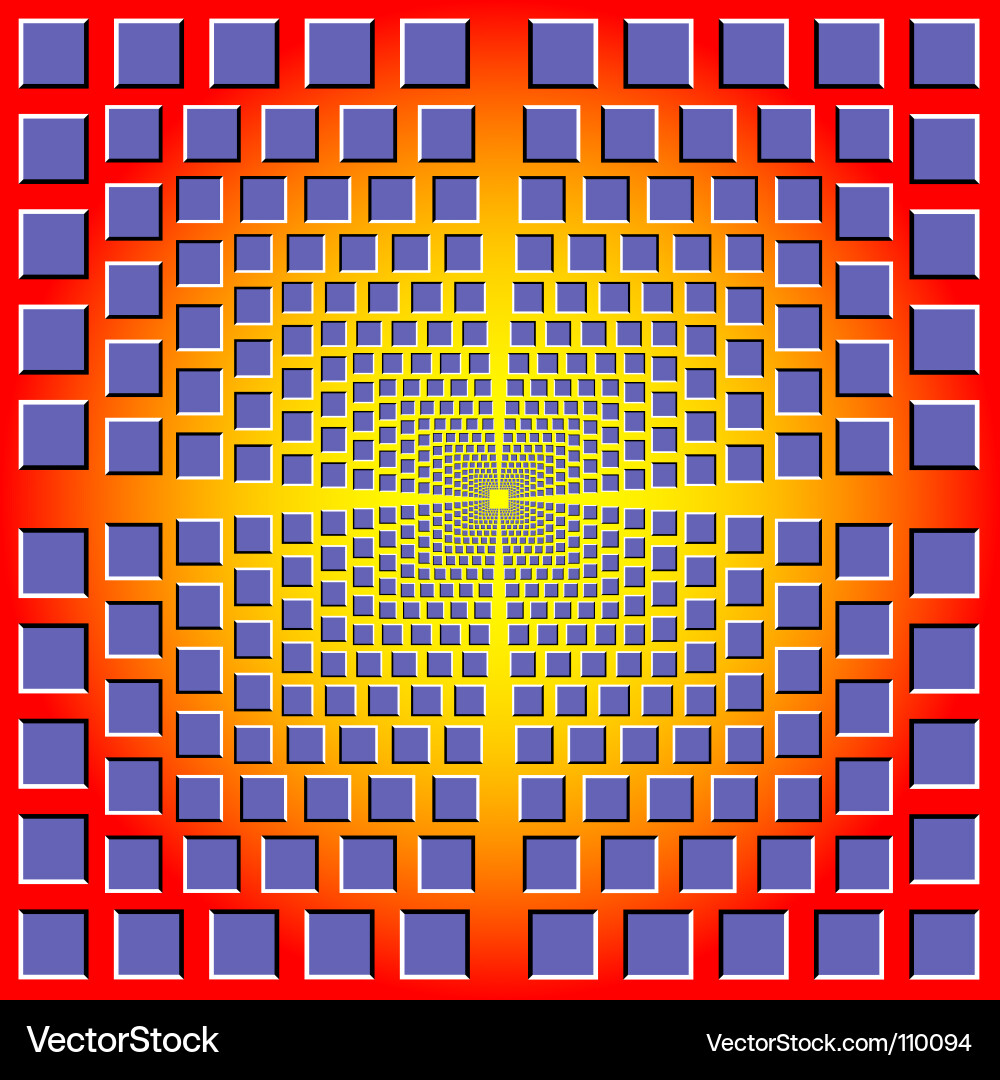 Optical illusion Royalty Free Vector Image - VectorStock