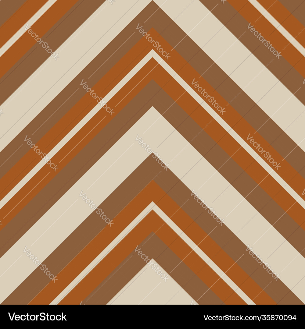 Orange chevron diagonal stripes seamless pattern Vector Image