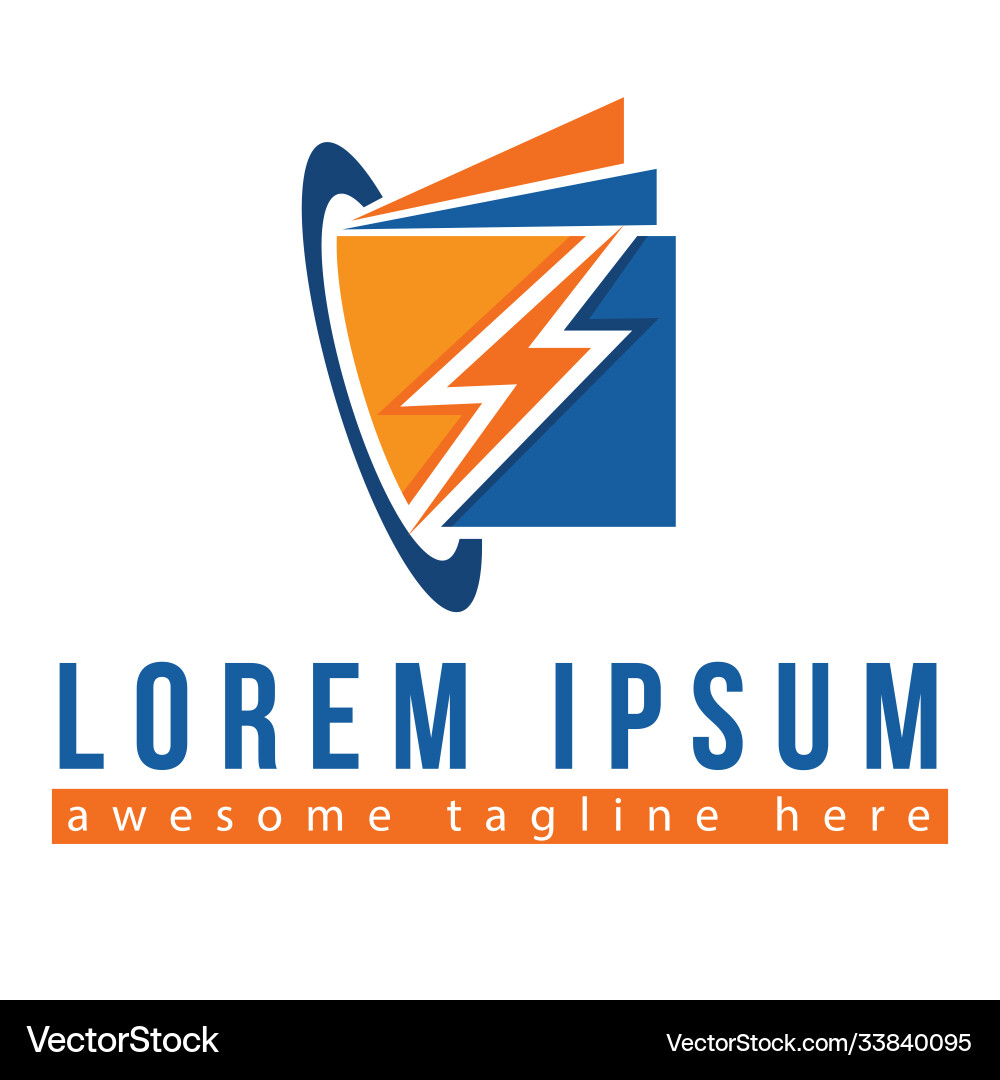 Electric symbol and icon design template Vector Image