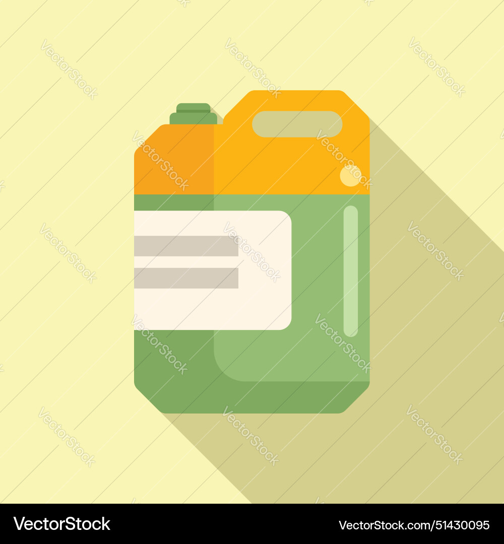 Flat design of gasoline canister Royalty Free Vector Image