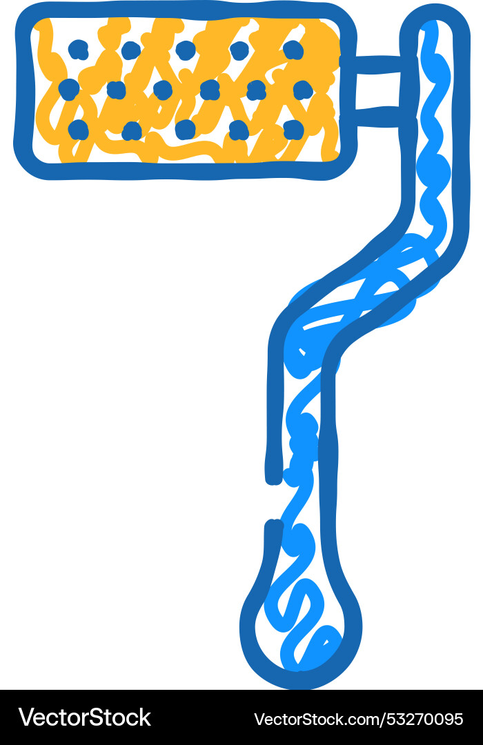 Handle callus remover icon doodle Royalty Free Vector Image