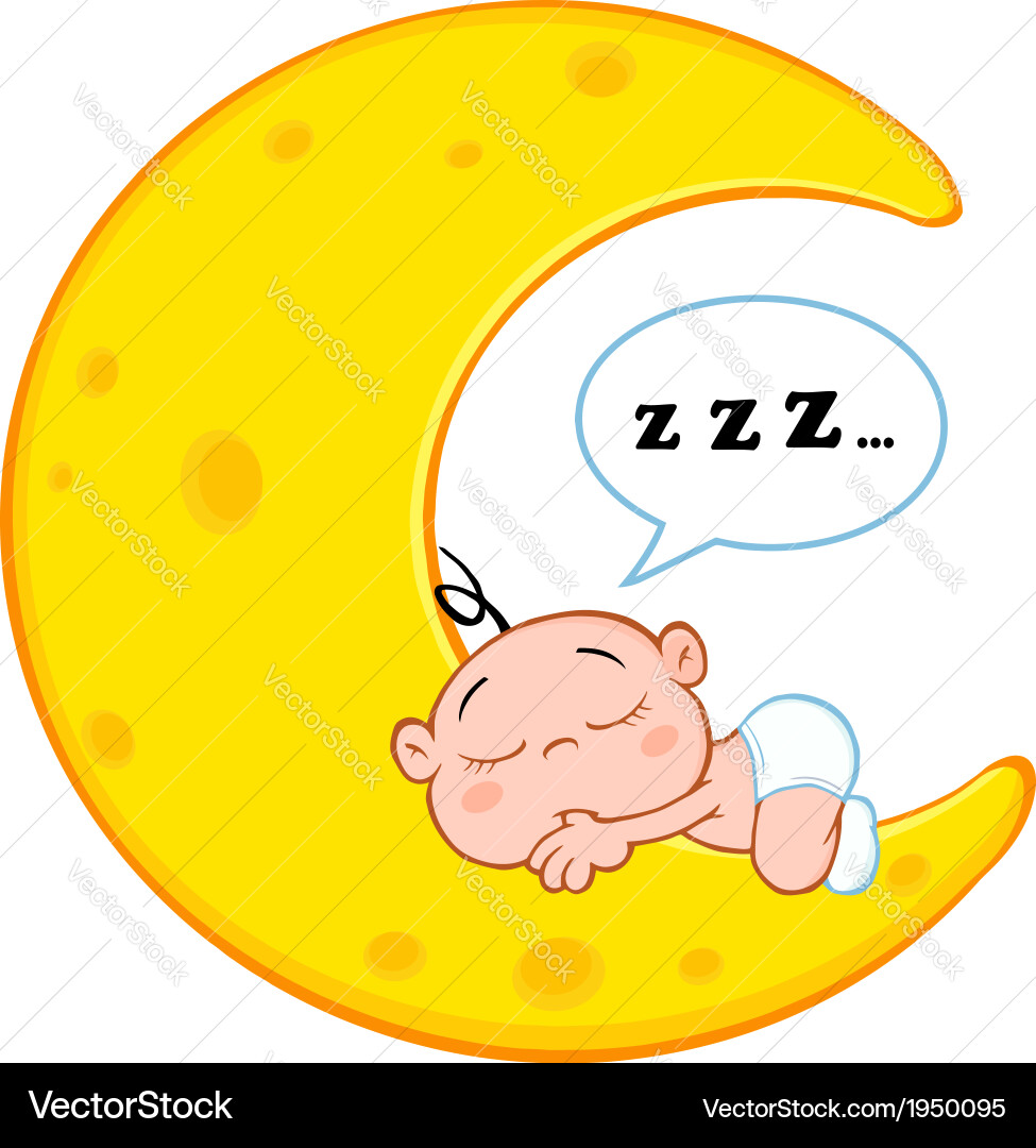 Happy cartoon moon Royalty Free Vector Image - VectorStock