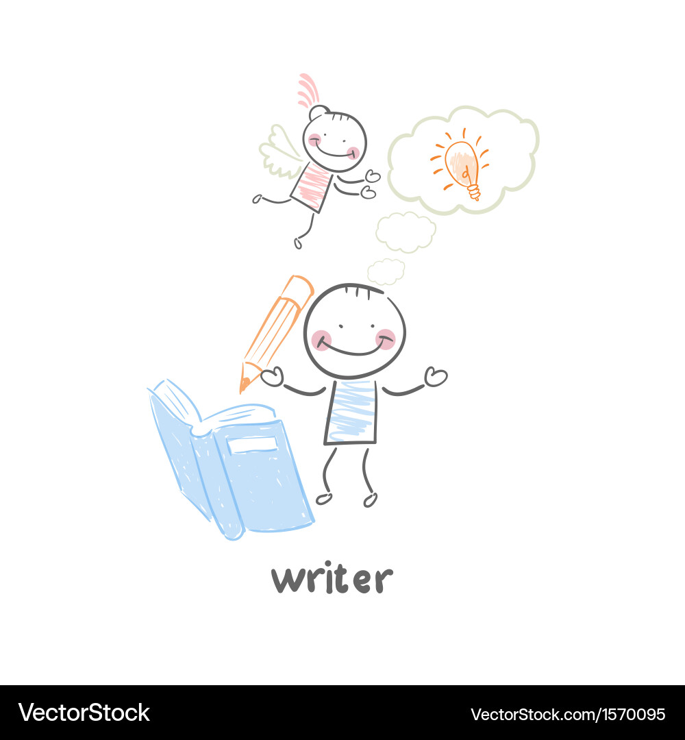 Writer Royalty Free Vector Image - VectorStock