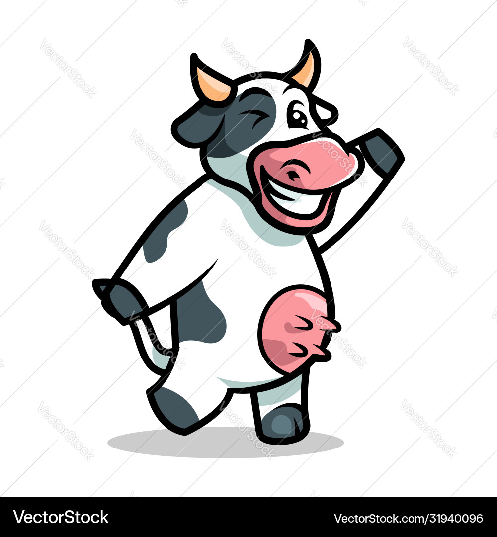 Cow mascot design Royalty Free Vector Image - VectorStock