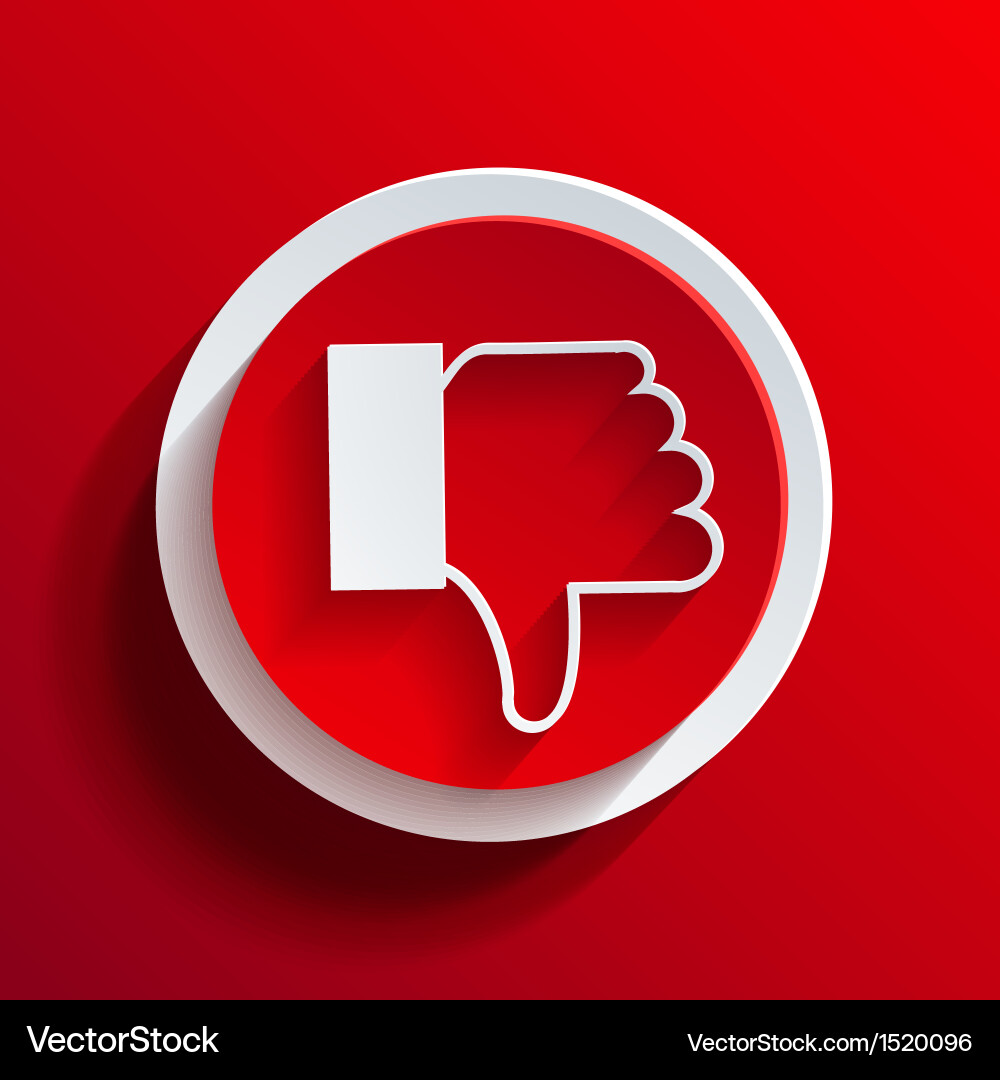 Red circle icon eps10 Royalty Free Vector Image