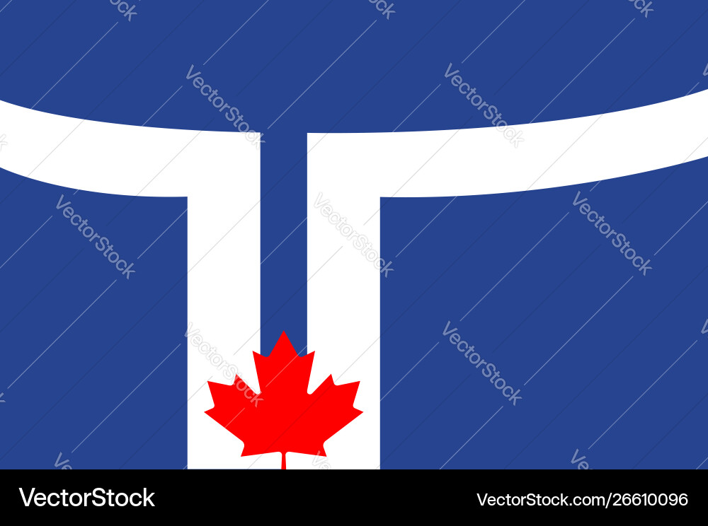 Toronto Flag, Canada Royalty Free Vector Image