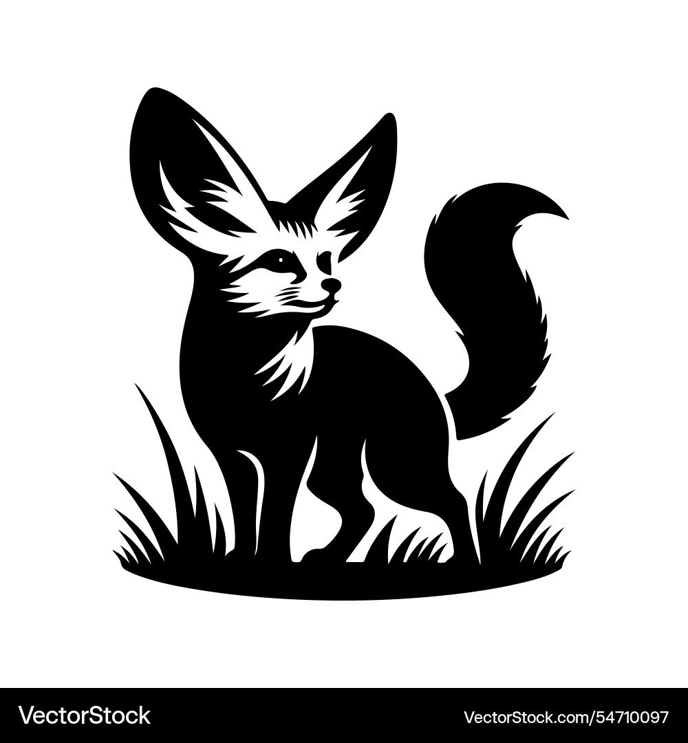 Fox bee silhouette Royalty Free Vector Image - VectorStock