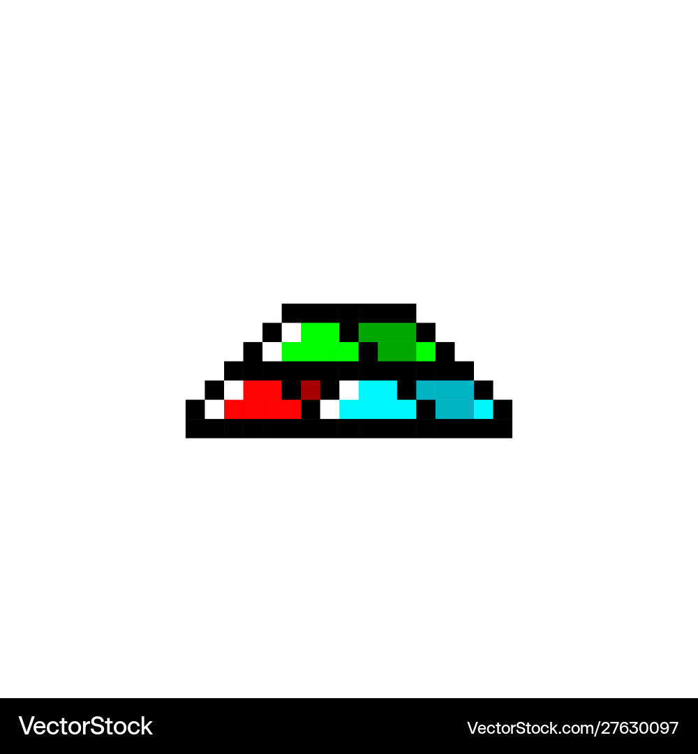 Pixel object art Royalty Free Vector Image - VectorStock