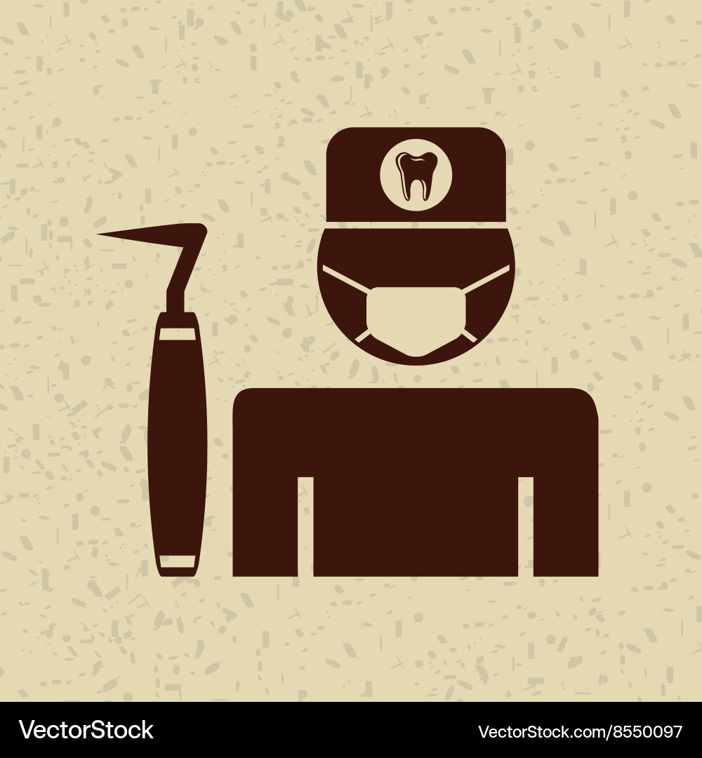 Professional dentist design Royalty Free Vector Image