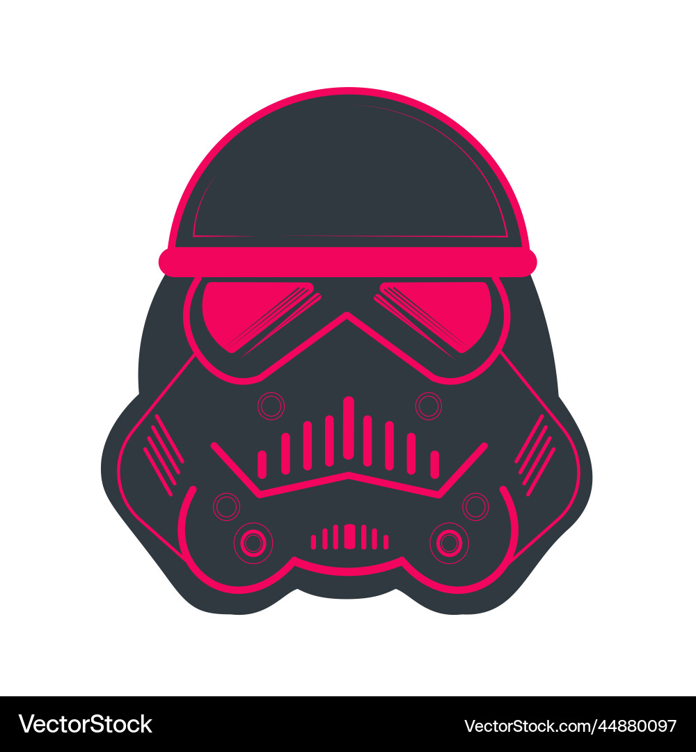 Stormtrooper Helmet Royalty Free Vector Image - VectorStock